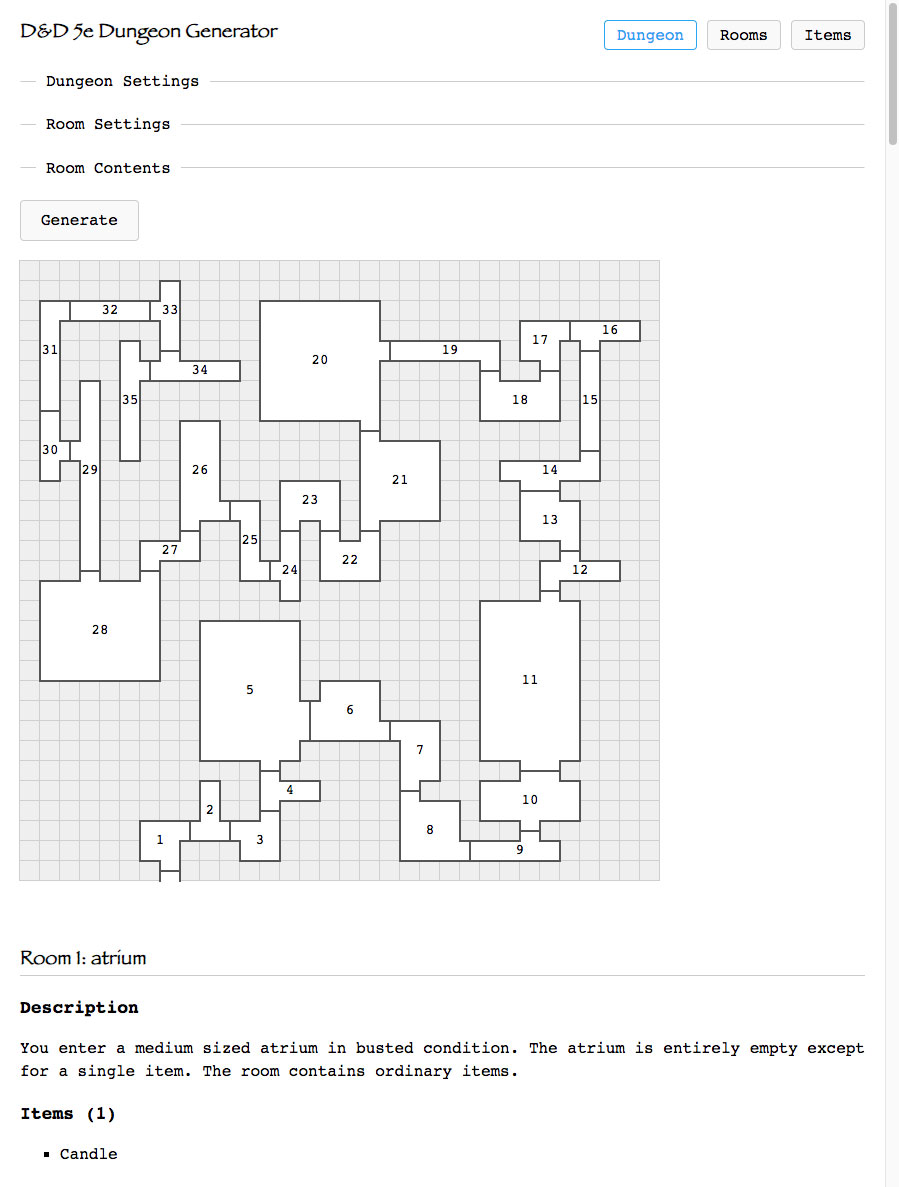 Dungeon Generation Improvements Screenshot